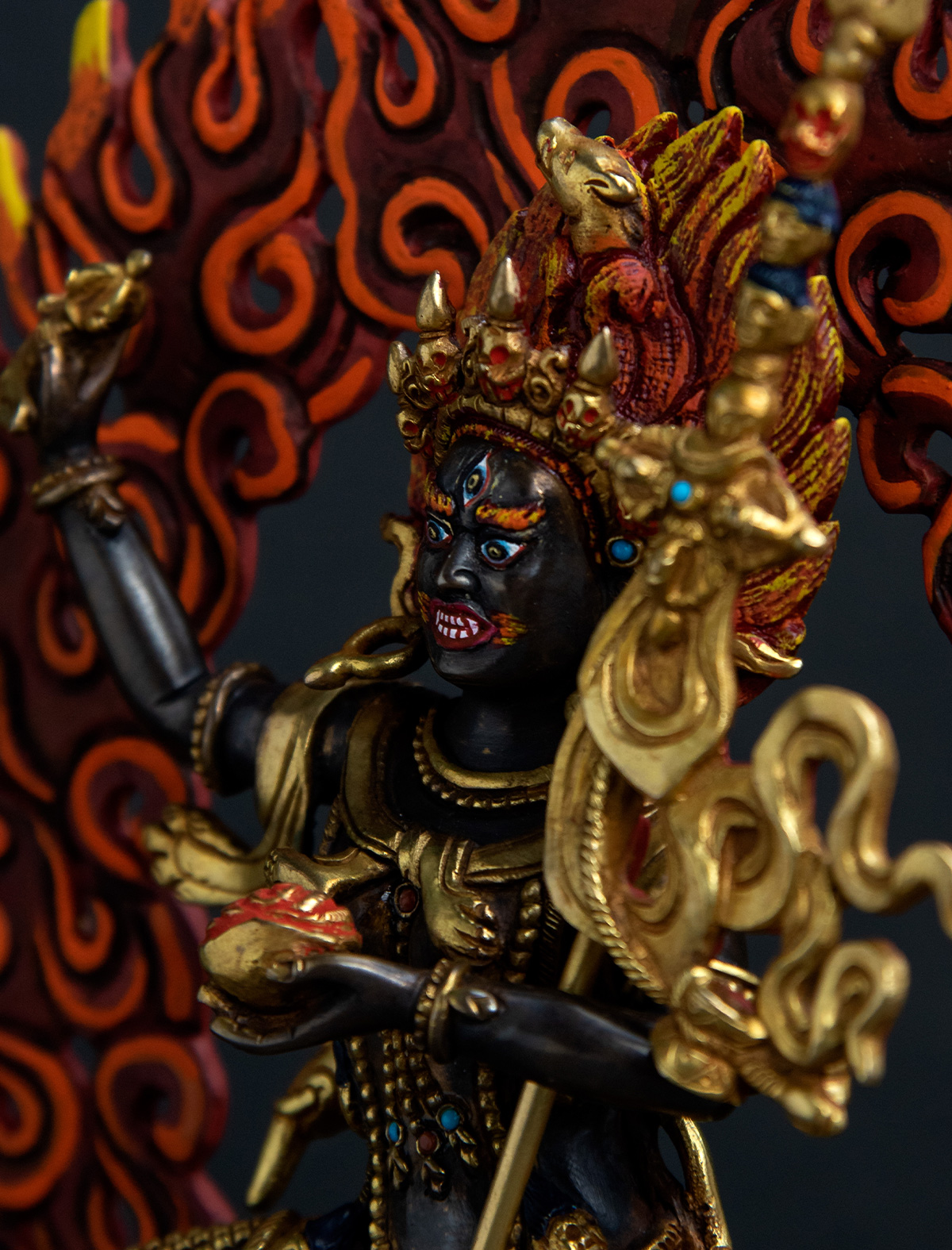 Troma Nagmo- 10 inch 24k Part-gold Two-toned antique