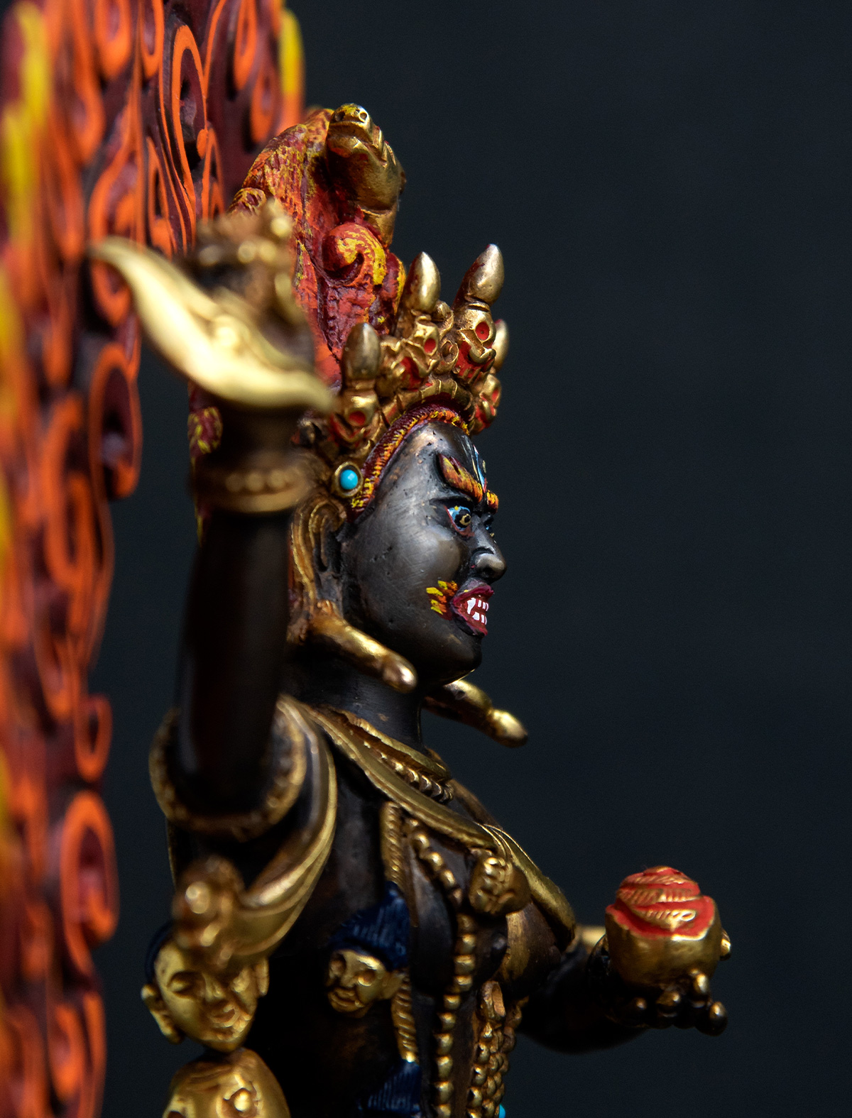 Troma Nagmo- 10 inch 24k Part-gold Two-toned antique